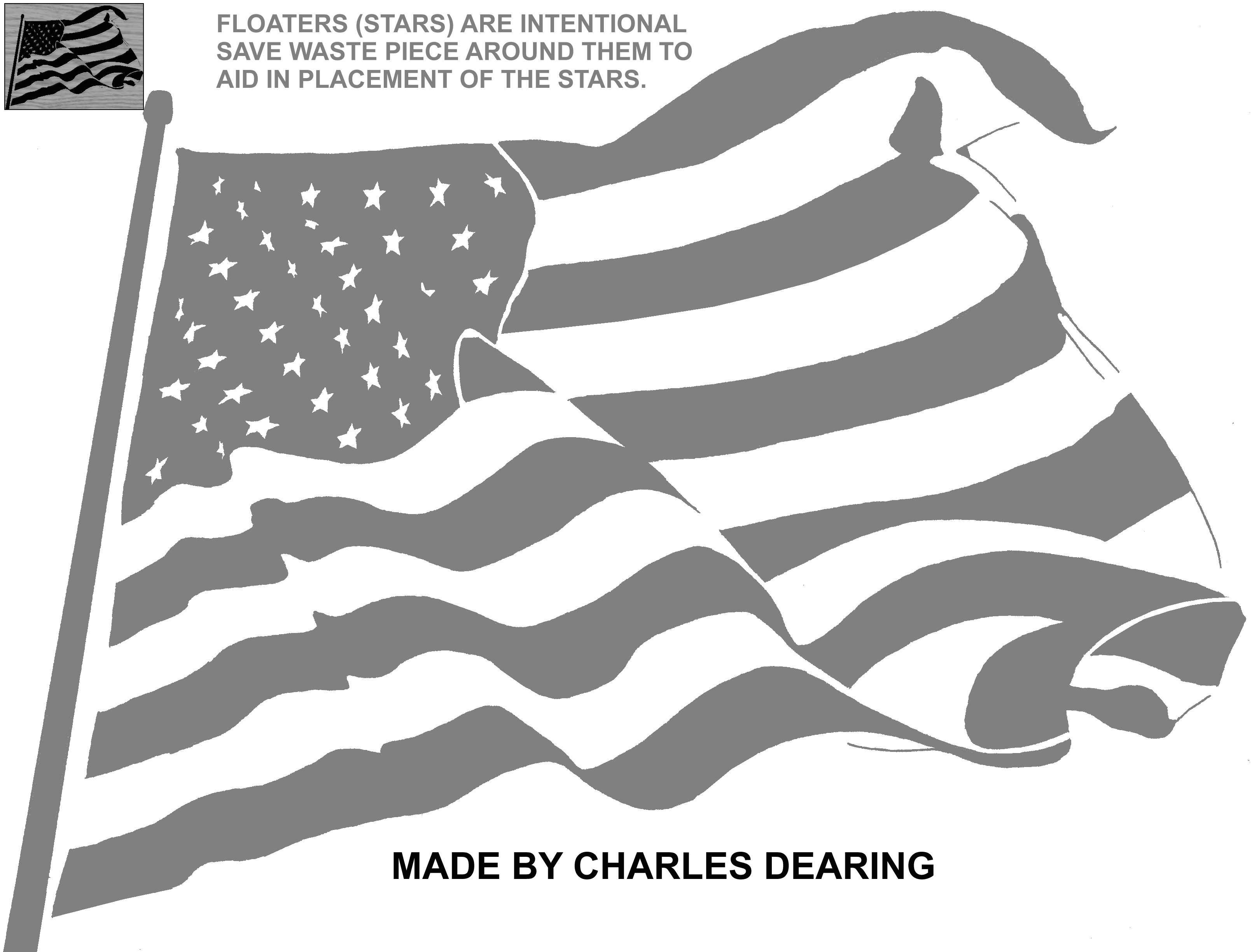 American Flag Pattern Printable